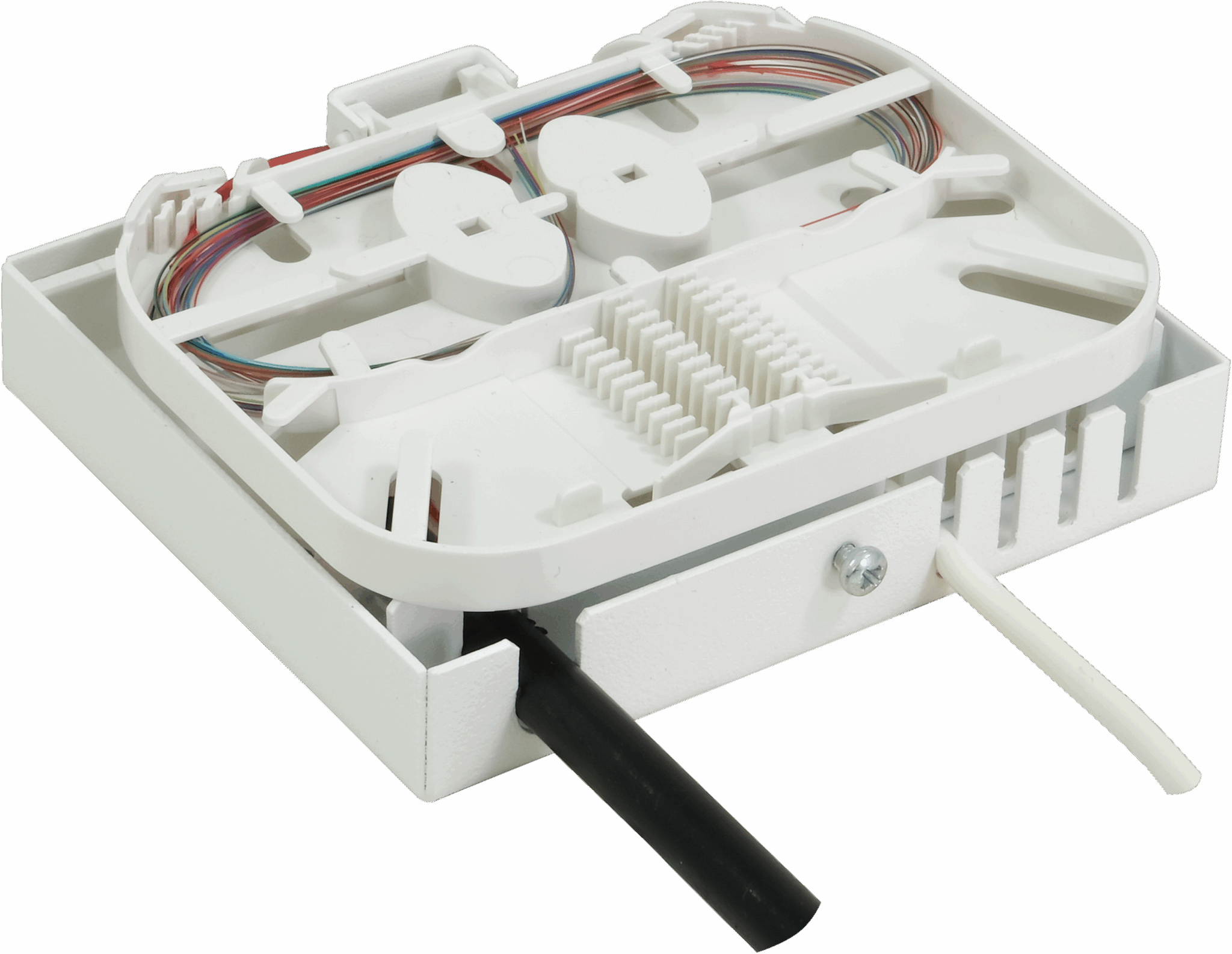 Compact optical splice enclosure 12 fibres - Idea Optical